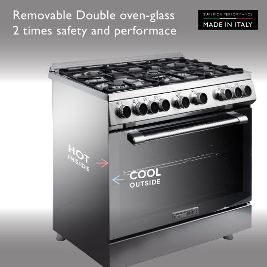 Nia. Tecnogas N3X96G5VC - 90 x 60 | Gas cookers
